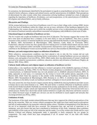 Manuscript on Women's Health Care in India | PDF | Pregnancy ...