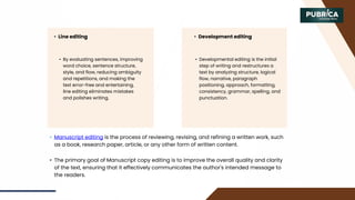 Manuscript copy editing | Editing services | APA manuscript format ...