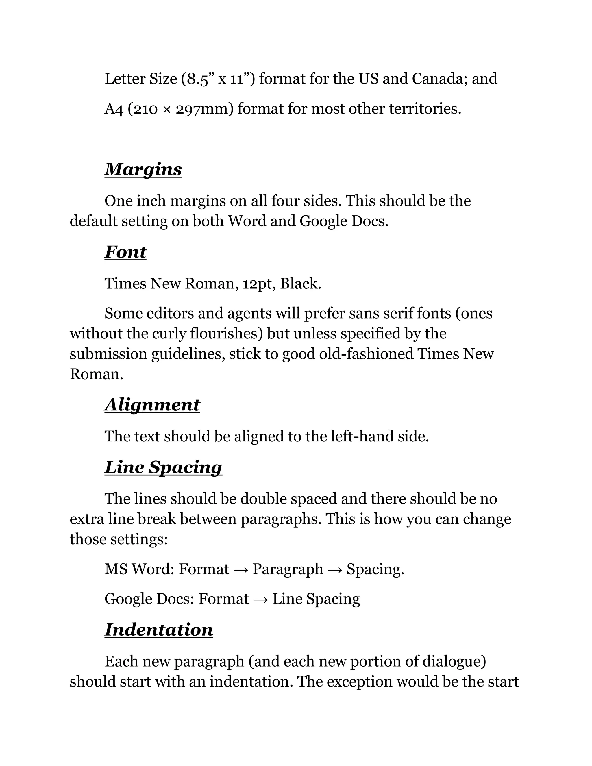 Manuscript format guide for novels | Authors | Content Shaping Delhi ...