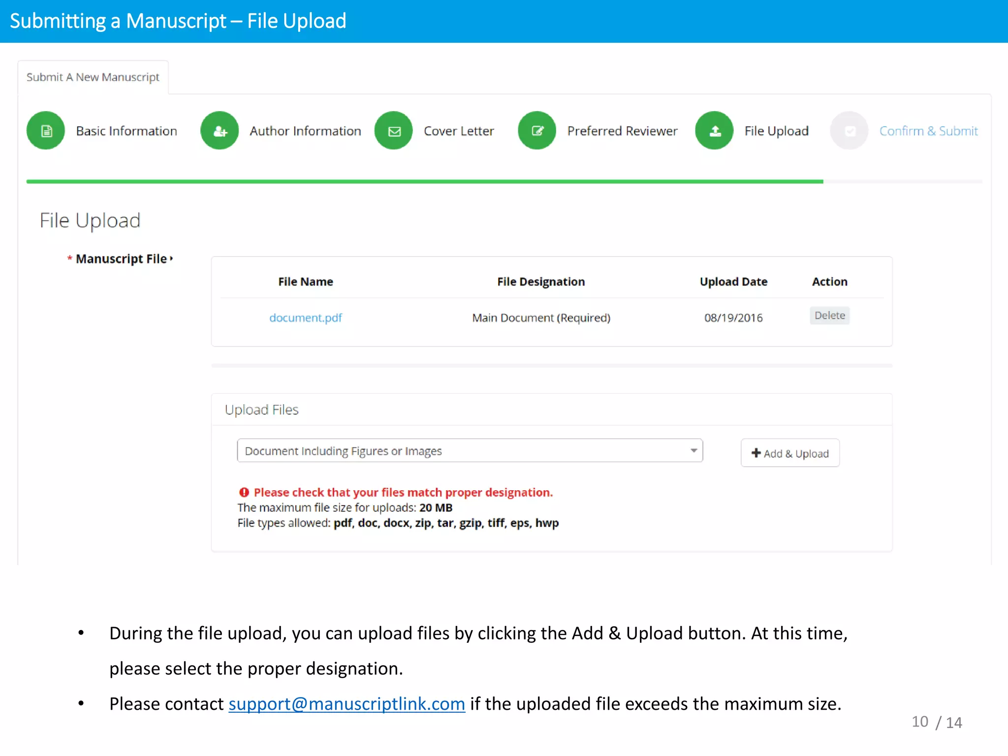 ManuscriptLink User Manual - Paper Authors | PDF