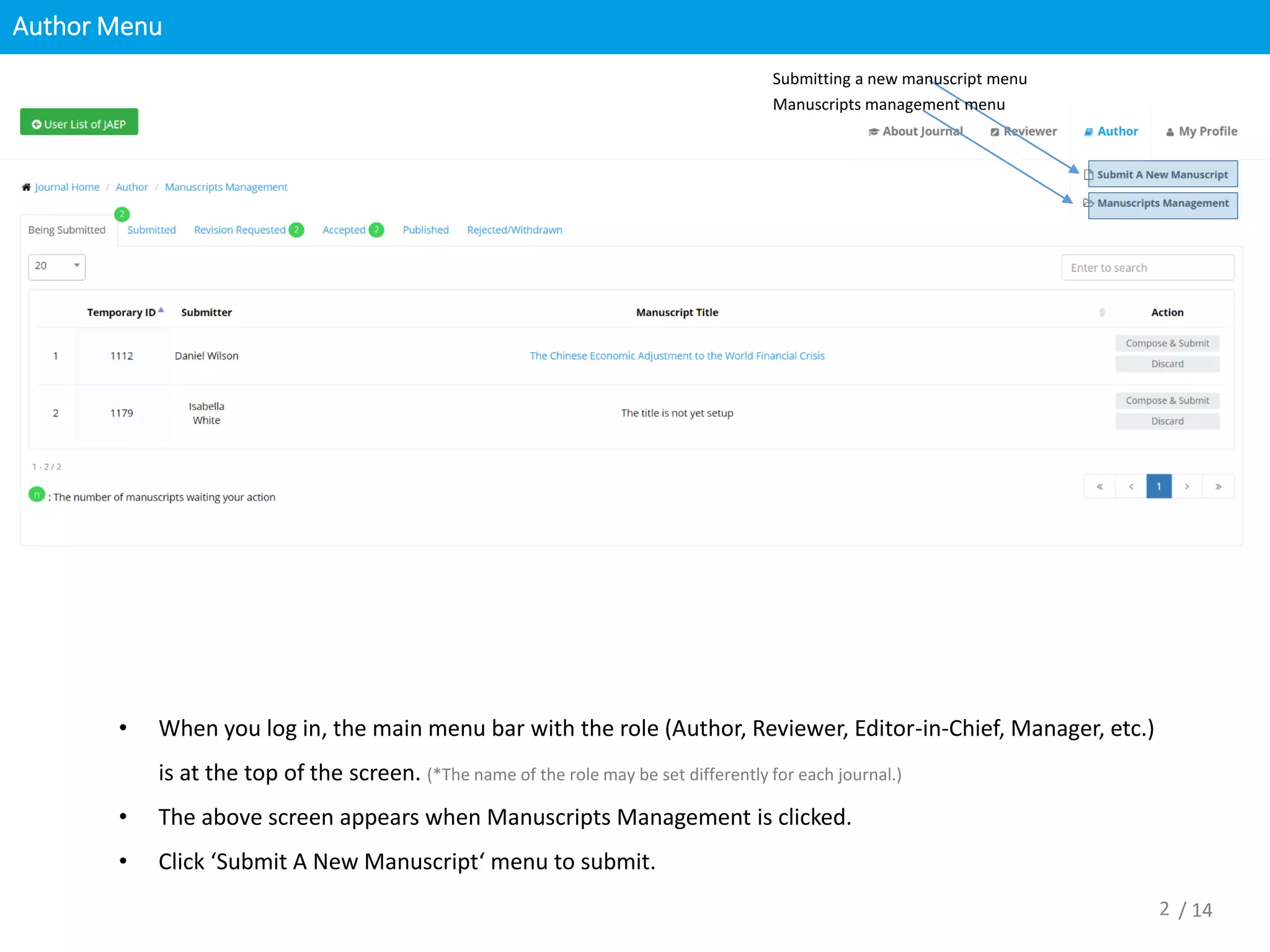 ManuscriptLink User Manual - Paper Authors | PDF