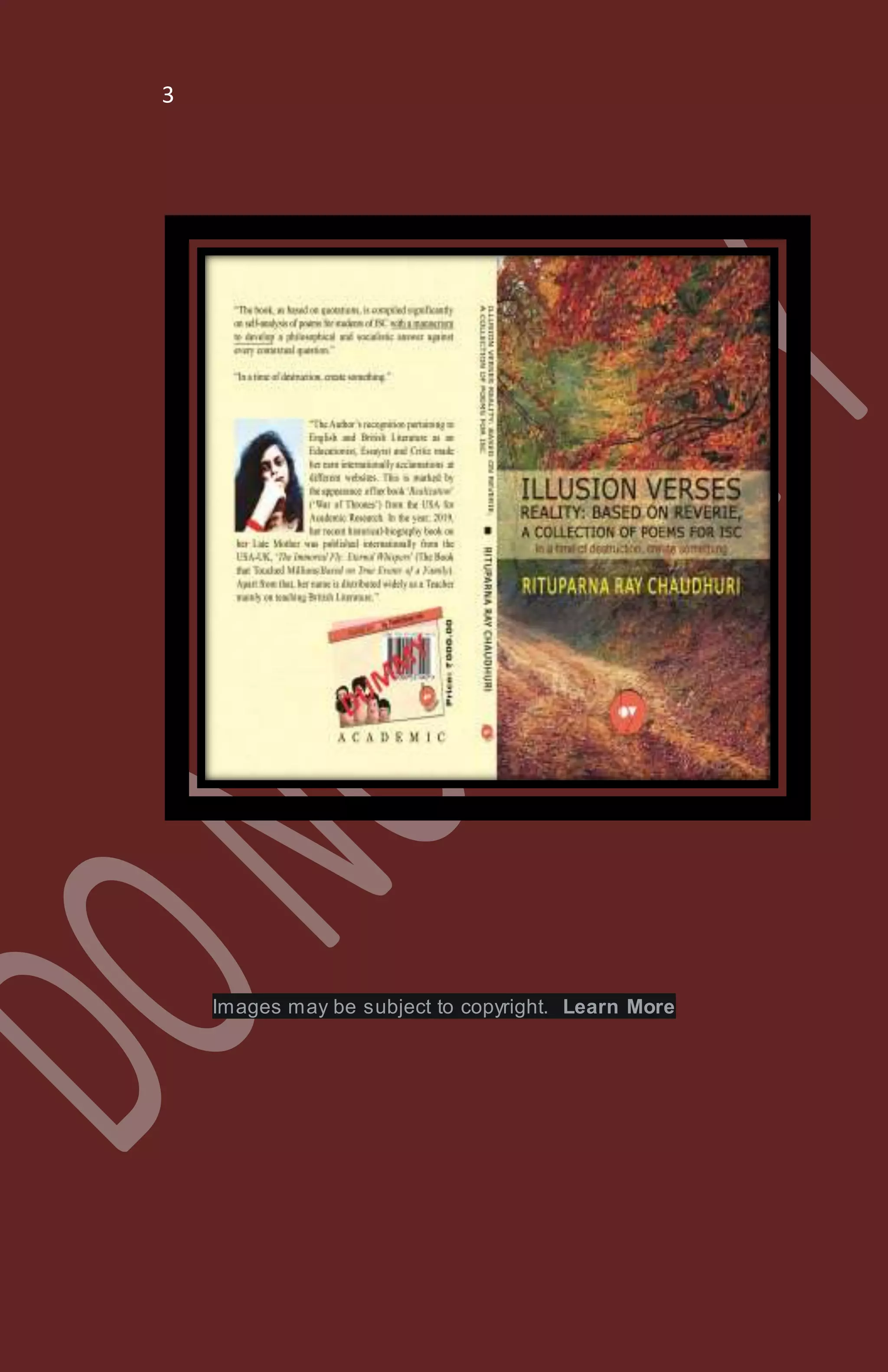 Manuscript on english & british literature isc poem of reverie 2019 ...