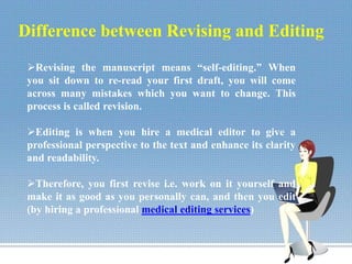 Manuscript Revision | PPTX