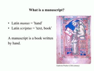 Creation of Manuscripts | PPT