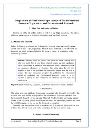 Manuscript template | PDF