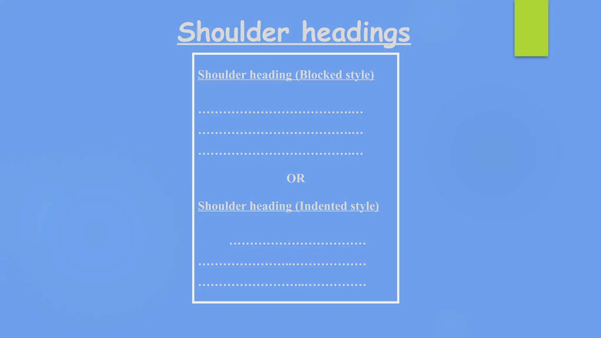 Manuscript and Types of Headings used in EDPM.pptx