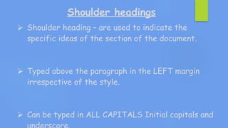 Manuscript and Types of Headings used in EDPM.pptx