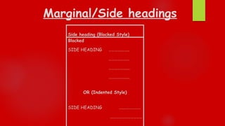Manuscript and Types of Headings used in EDPM.pptx