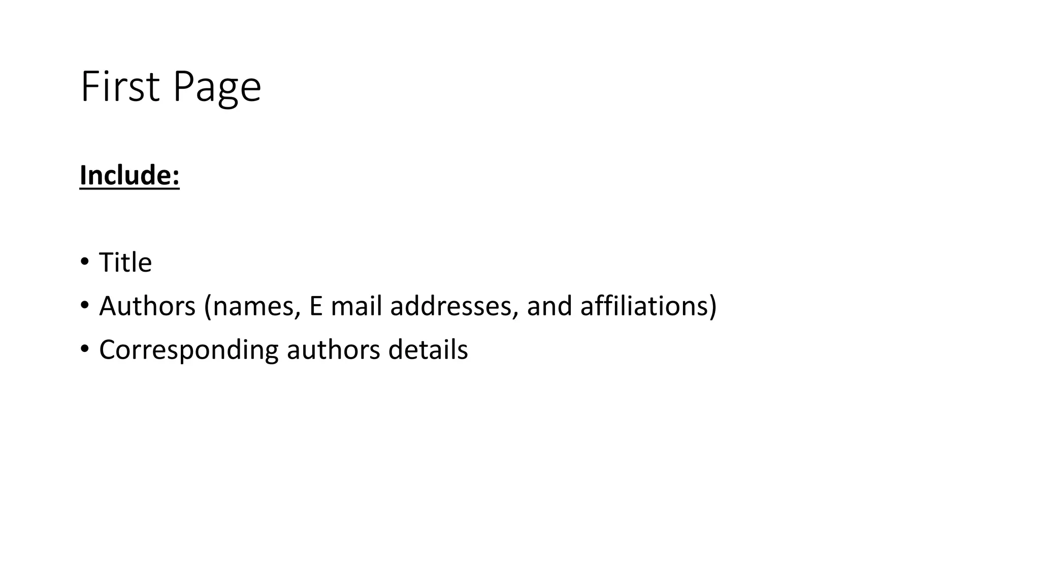 Manuscript writing and publication | PPTX