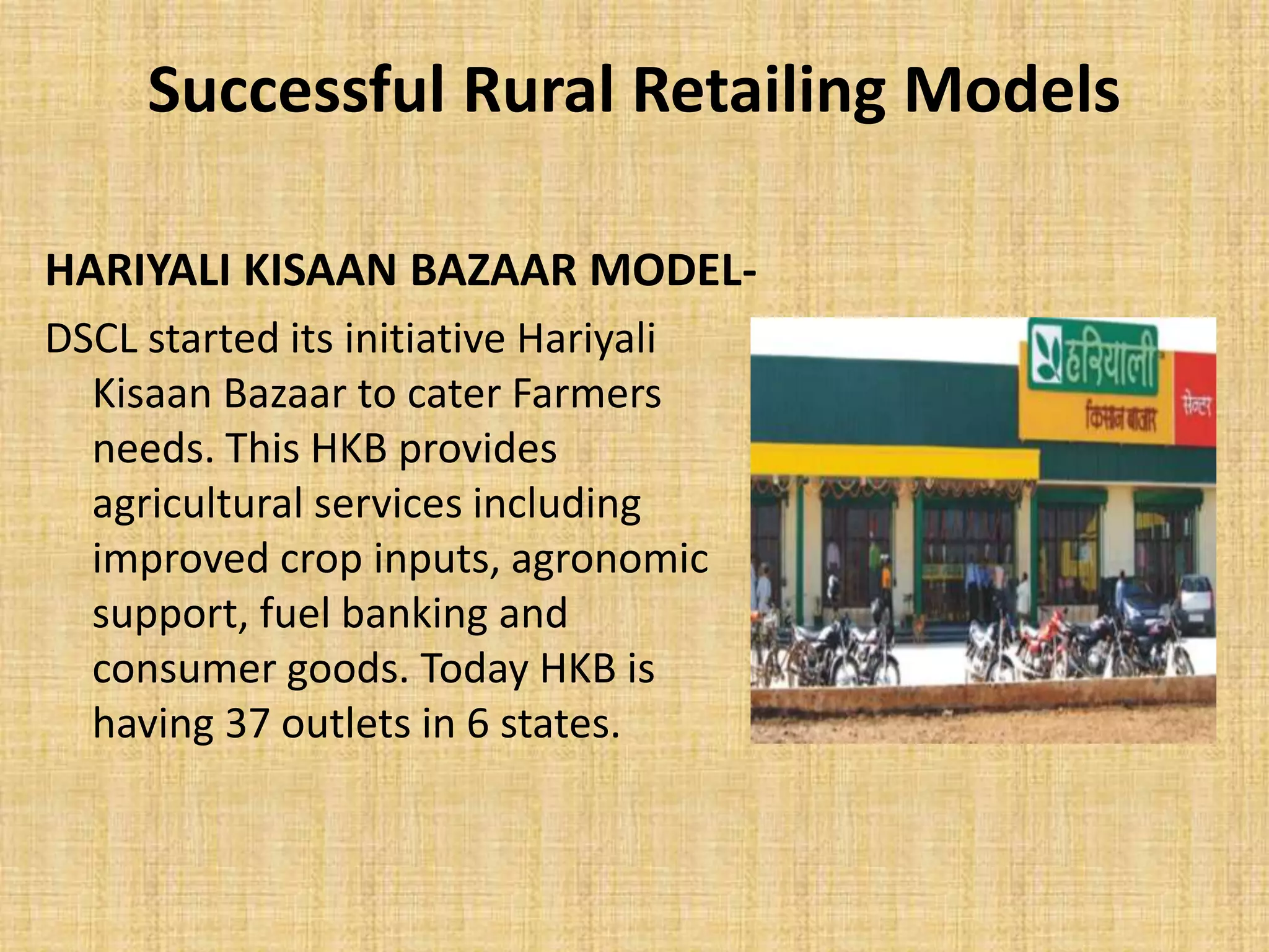 Rural retailing- An Opportunity Ahead | PPTX