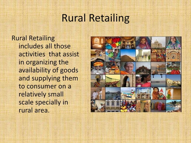 Rural retailing- An Opportunity Ahead | PPTX