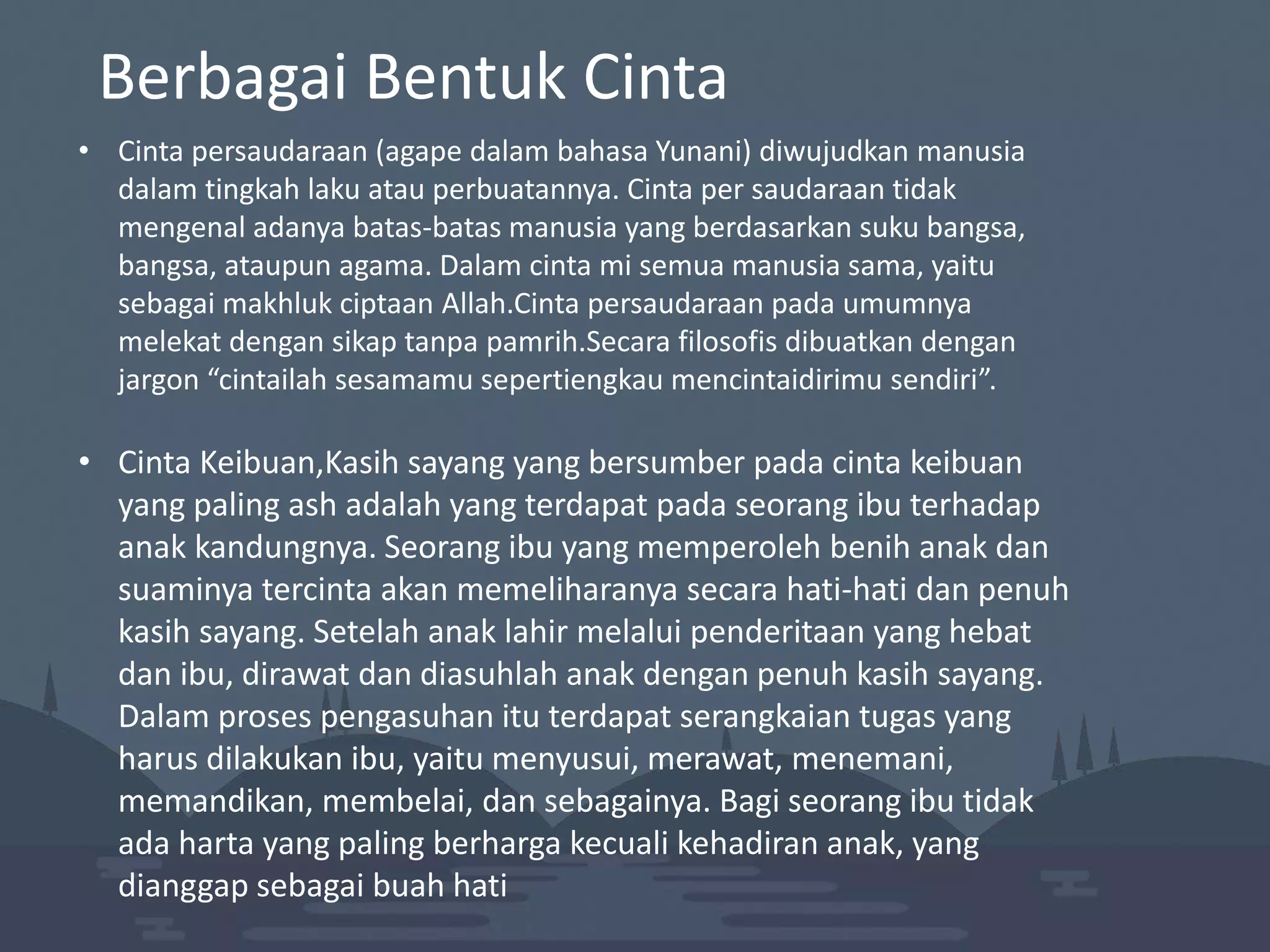 Manusia dan cinta kasih | PPTX