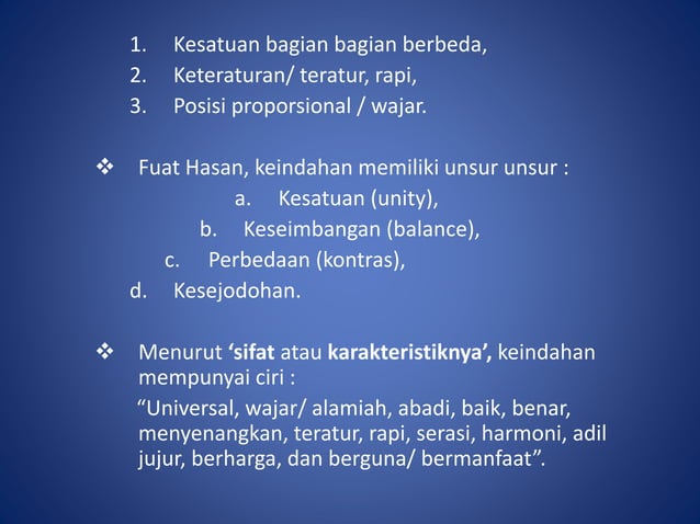 Manusia dan keindahan | PPTX