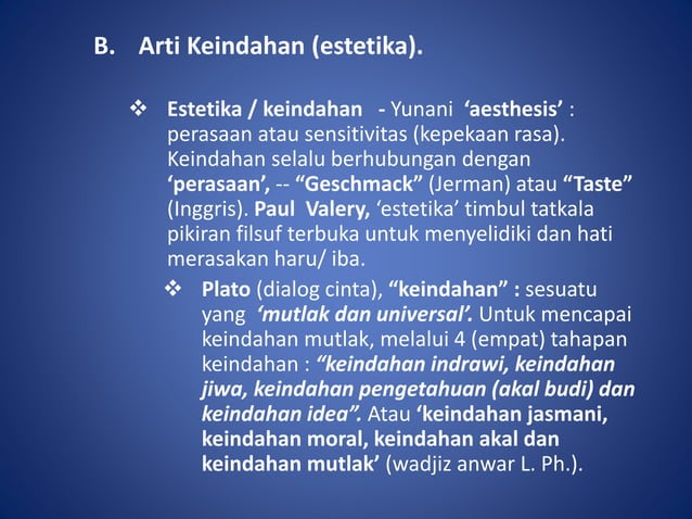 Manusia dan keindahan | PPTX