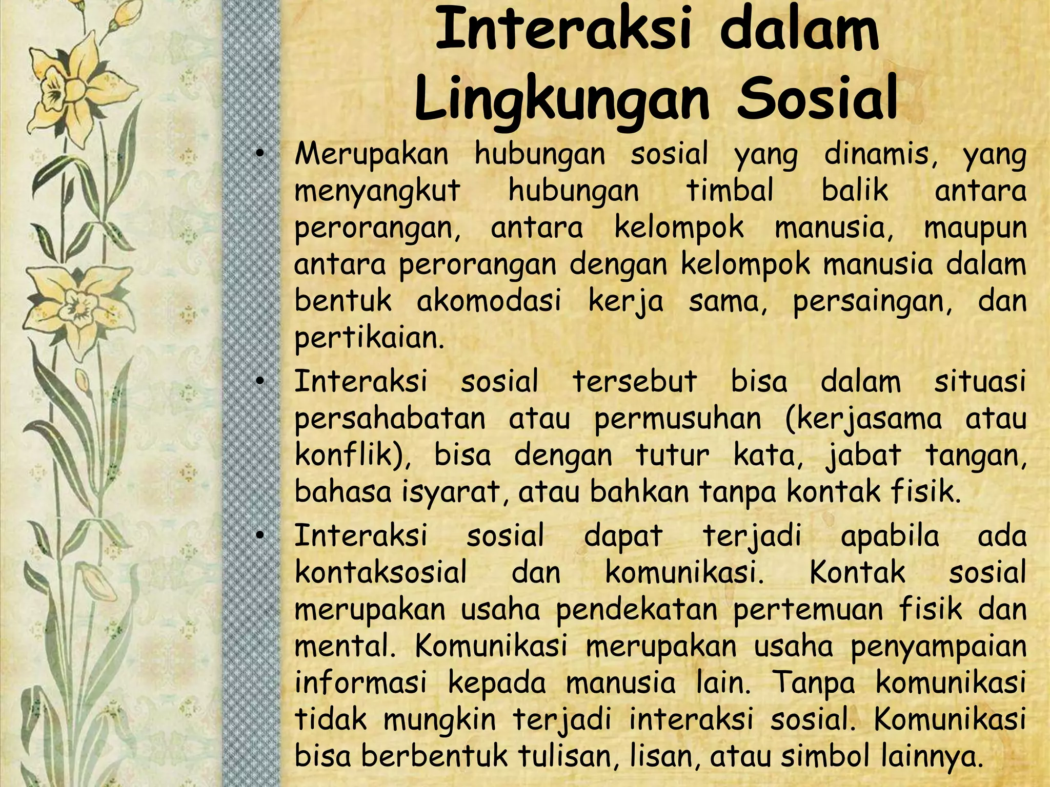 Manusia dan lingkungan | PPSX