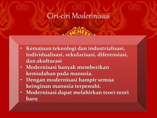 manusia dan modernisasi dalam perkembangan | PPTX