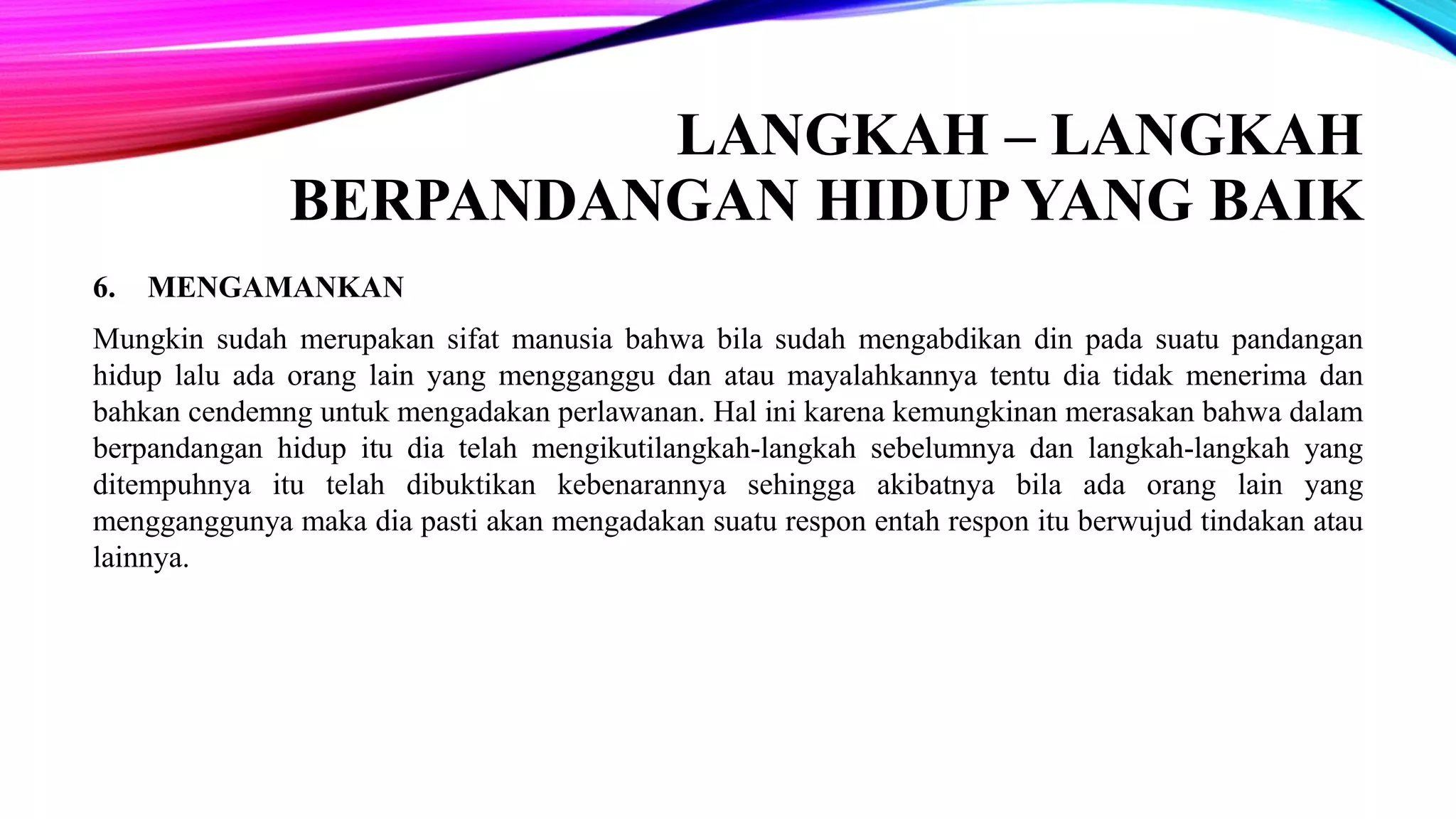 Manusia dan pandangan hidup | PPT