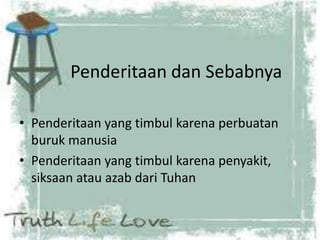 Manusia dan penderitaan | PPTX