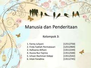 Manusia dan penderitaan | PPTX