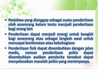 Manusia dan penderitaan | PPTX