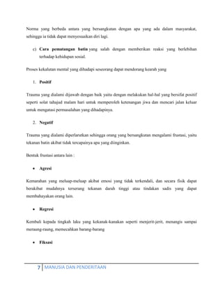 Manusia dan penderitaan | DOCX