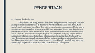 Manusia dan Penderitaan | PPTX