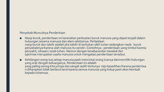 Manusia dan Penderitaan | PPTX
