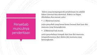 Manusia dan penderitaan | PPTX