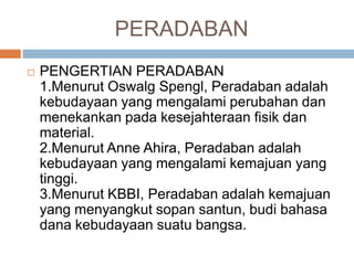 Manusia dan peradaban | PPTX