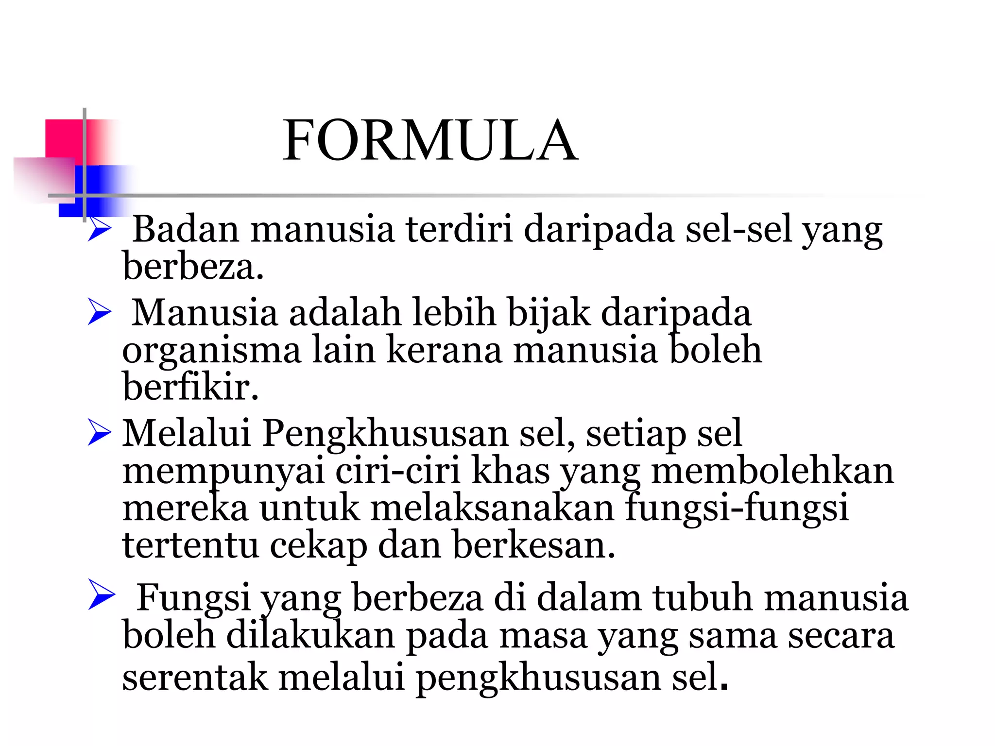 Manusia organisma kompleks bab2 | PPT