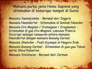 Manusia purba di indonesia | PPT