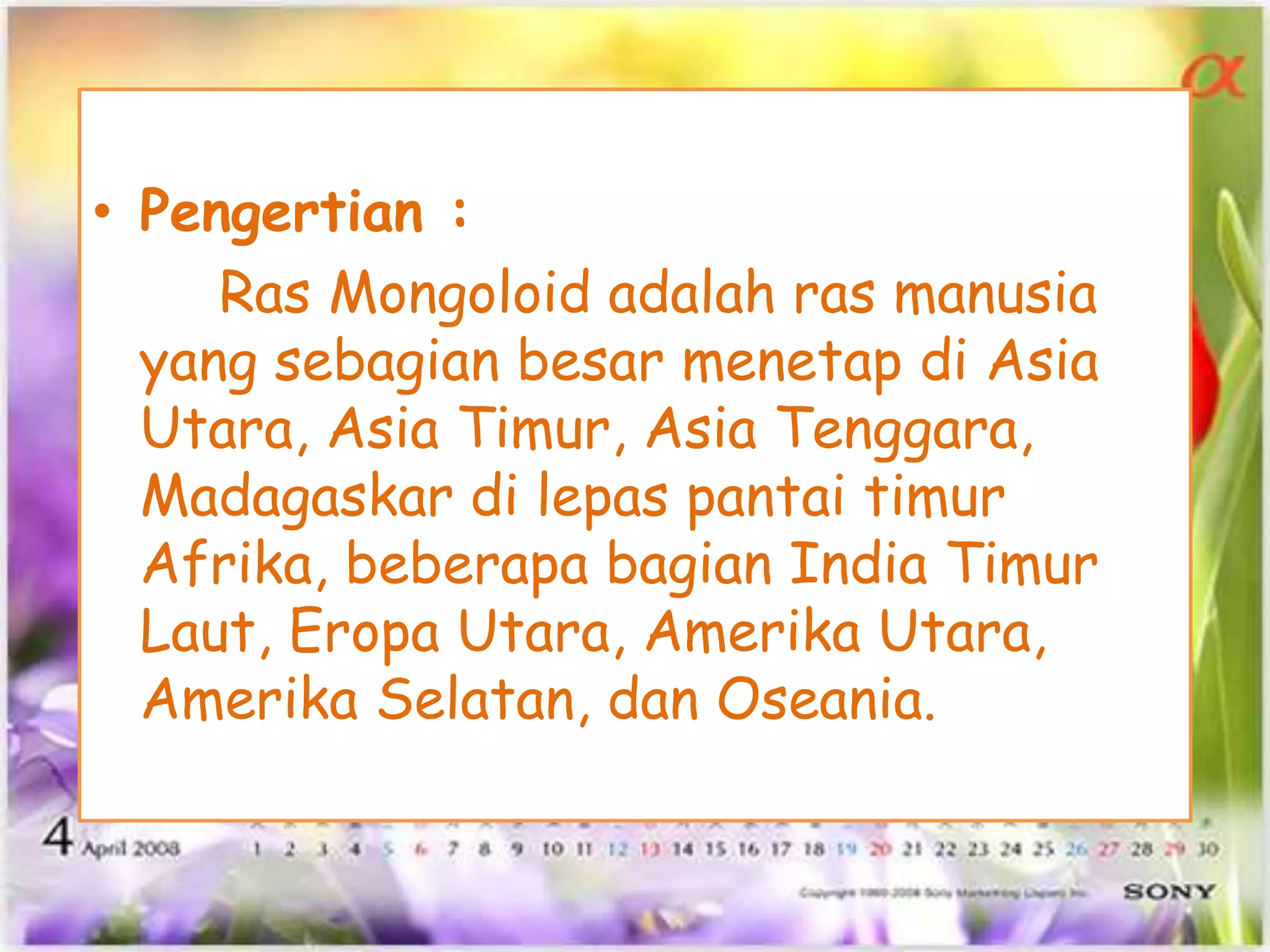 RAS MONGOLOID | PPT