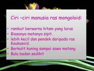 RAS MONGOLOID | PPTX
