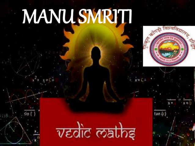 Manu smriti | PPTX | Hinduism | Religion & Spirituality