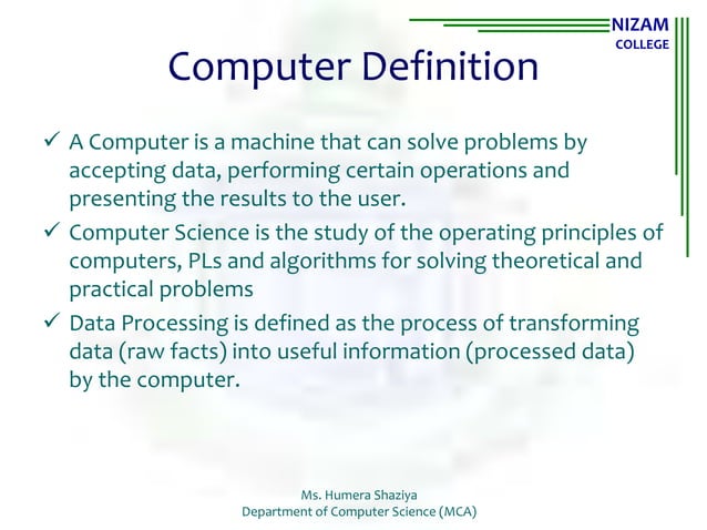 computer fundamentals | PPT