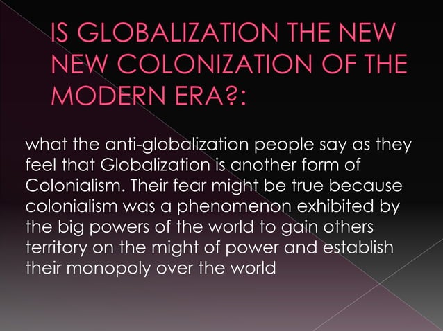 Colonization and Globalization | PPTX