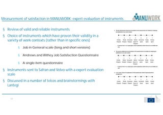 Manuwork Presentation: Evaluation of Job Satisfaction - A Psychological ...