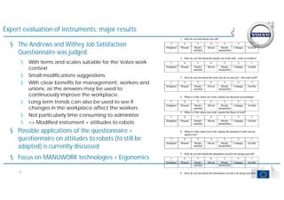 Manuwork Presentation: Evaluation of Job Satisfaction - A Psychological ...