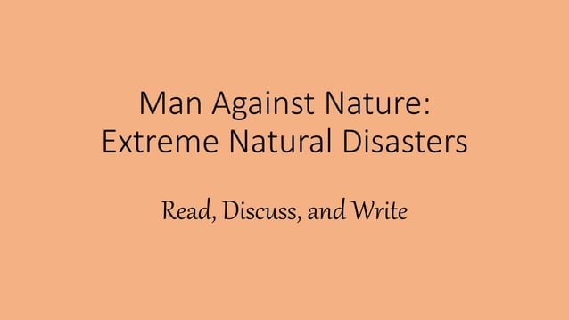Man versus nature lesson by dean berry | PPT
