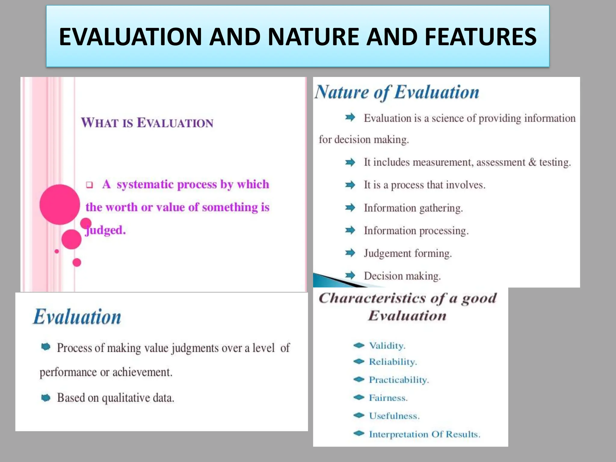 MEASUREMENT & EVALUATION | PPT