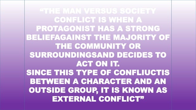 Man vs society | PPTX | War and Conflicts