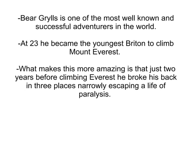 Man Vs Wild Ppt