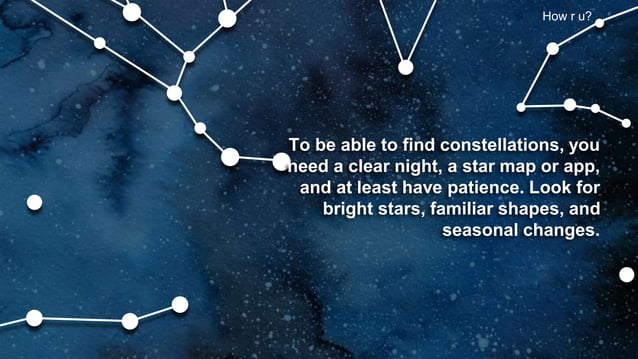 Constellations-stars-nightsky | PPTX