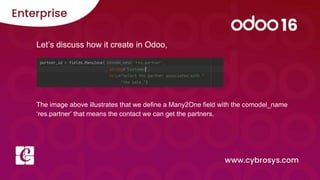 Many2One Fields in Odoo 16 | PPTX