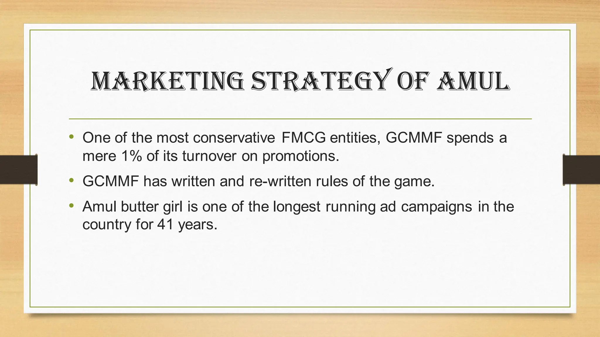 marketing class project in the form of a case study on AMUL | PDF