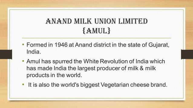 marketing class project in the form of a case study on AMUL | PDF ...