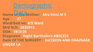 Bartholin abscess. Manyasppt. Gynaecology | PPTX