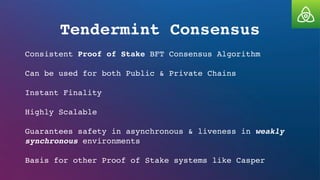Tendermint/Cosmos: Many Chains, Many Tokens, One Ecosystem | PPT