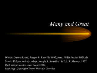 Many & great | PPS