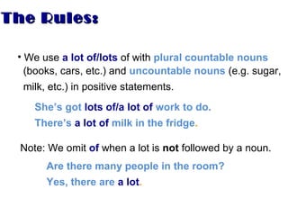 Many, Much, Lots | PPT